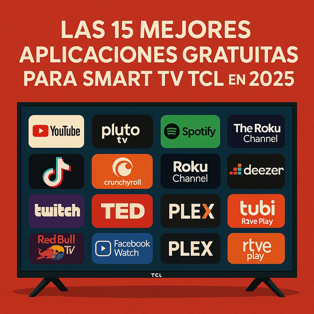 Las 15 aplicaciones más populares en los Smart TVs TCL (Gratis y esenciales en 2025 ...