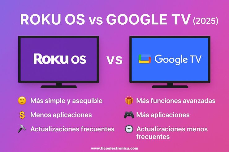 Roku OS vs Google TV (2025): ¿Cuál sistema operativo de Smart TV es el ...
